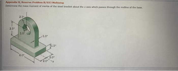 Solved Appendix B, Reserve Problem B/023 Multistep Determine | Chegg.com