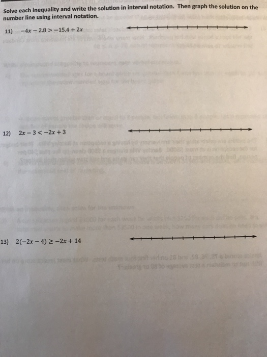 Solved Solve each inequality and write the solution in | Chegg.com