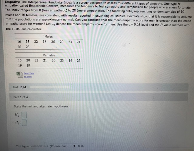 Solved Empathy: The Interpersonal Reactivity Index is a | Chegg.com
