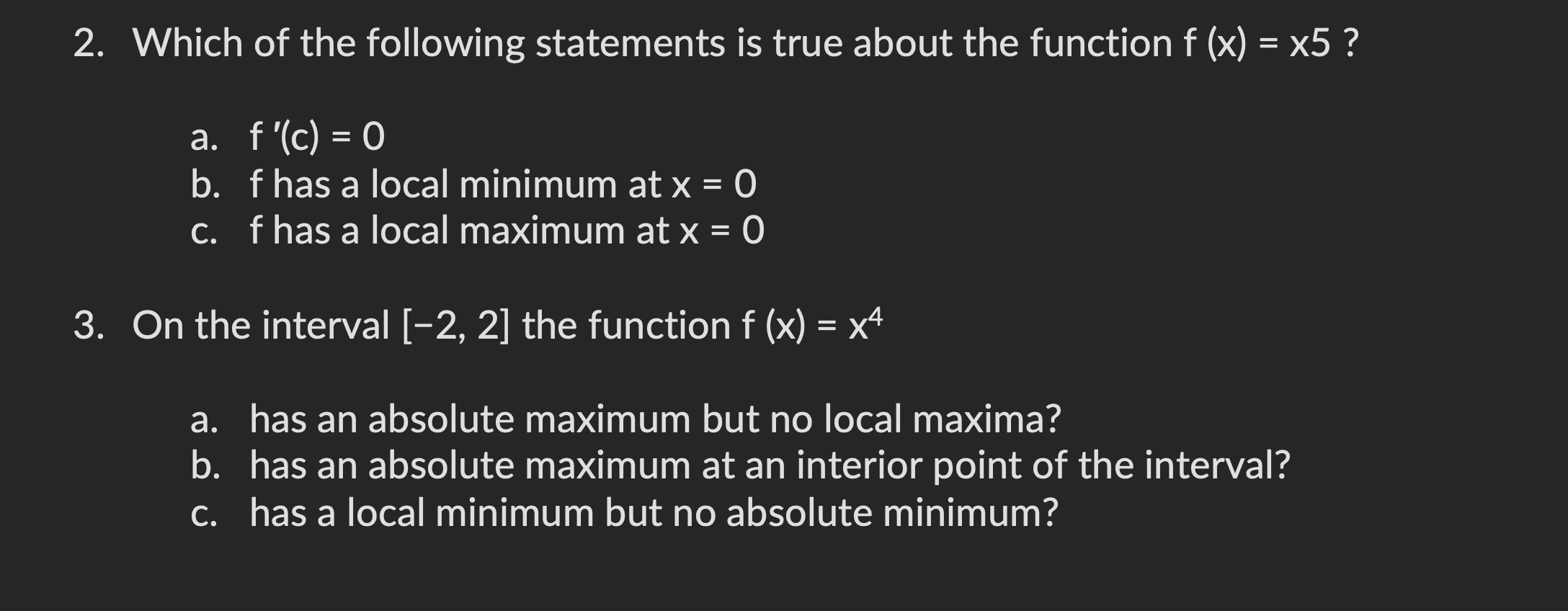 Solved 2. Which of the following statements is true about | Chegg.com