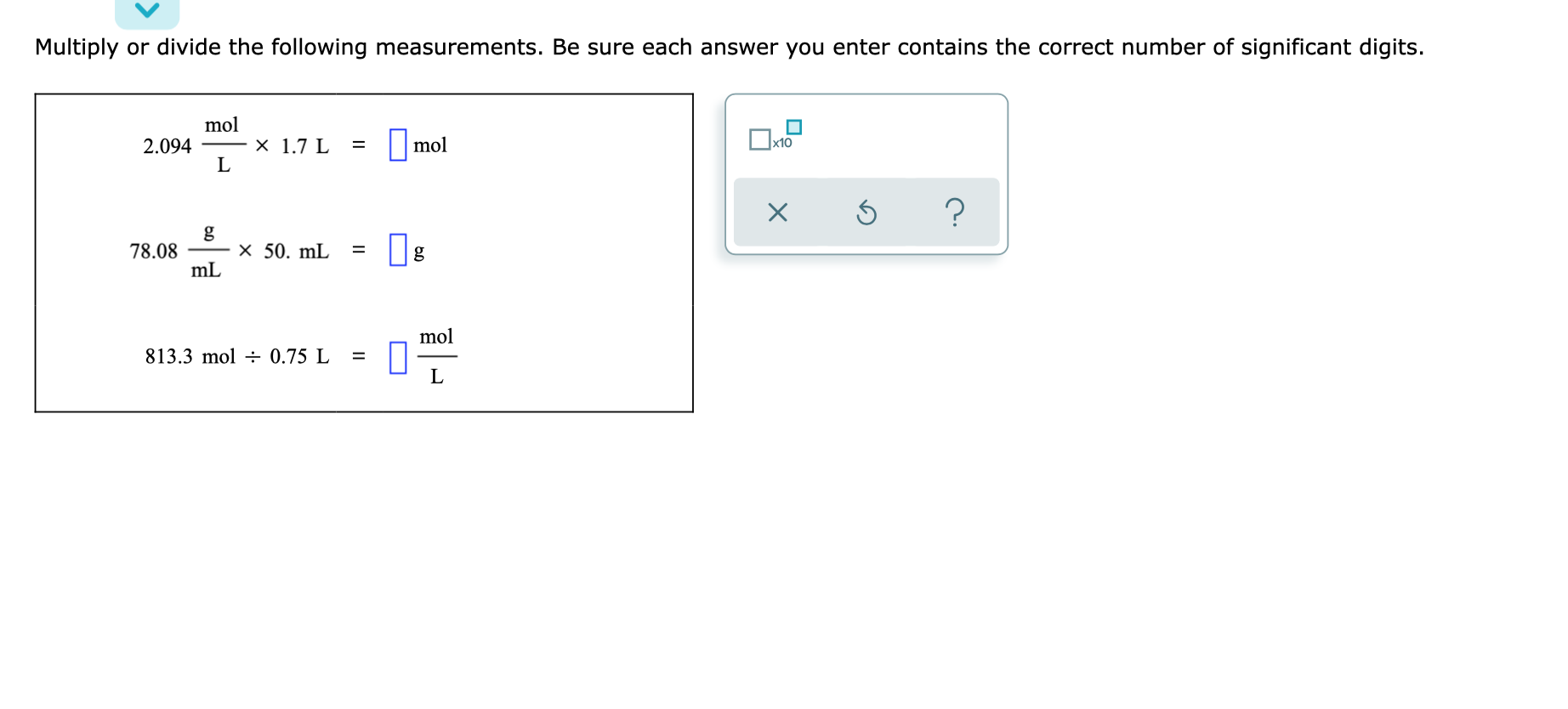 Solved Multiply Or Divide The Following Measurements Be Chegg solved-multiply-or-divide-the-following-measurements-be-chegg