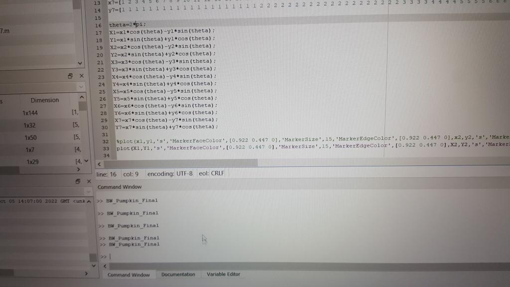 Need help to create this pixel image in Matlab coding | Chegg.com