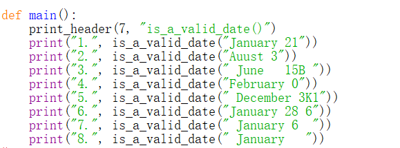 Solved Define the is_a_valid_date() function which is passed | Chegg.com