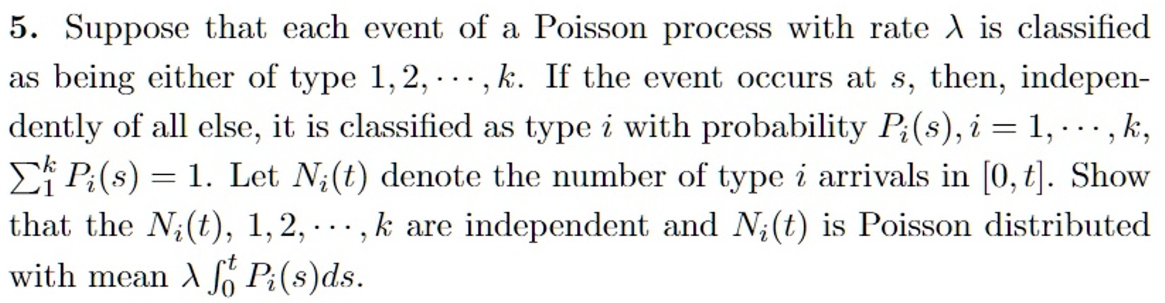 Solved Suppose that each event of a Poisson process with | Chegg.com