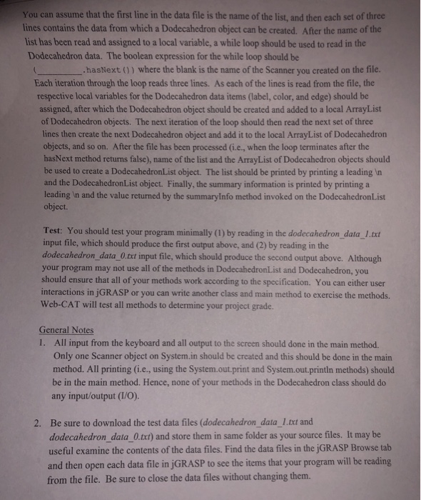 Solved Specifications Overview: You will write a program | Chegg.com