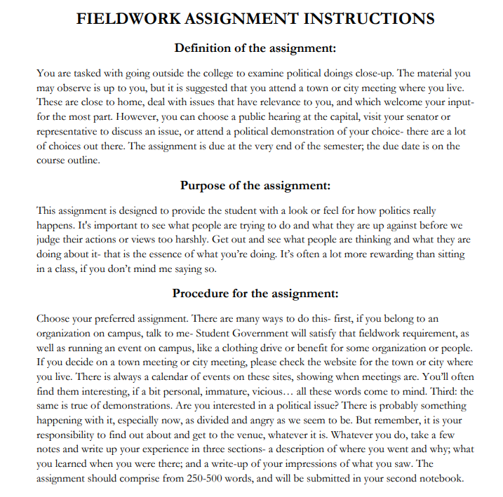 Fieldwork Definition 2019 Paper 3 Own Fieldwork Q