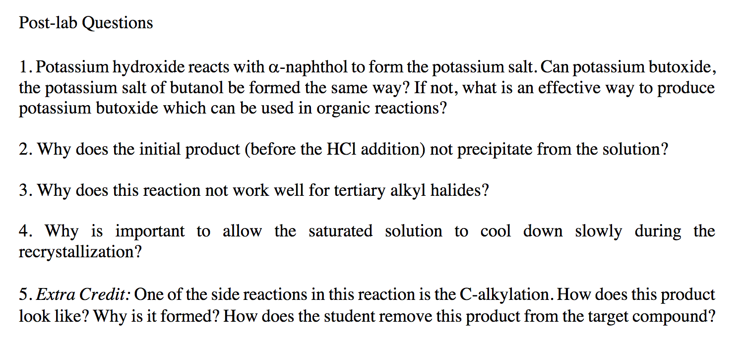 Solved Experiment 3: Williamson Ether Synthesis Introduction | Chegg.com
