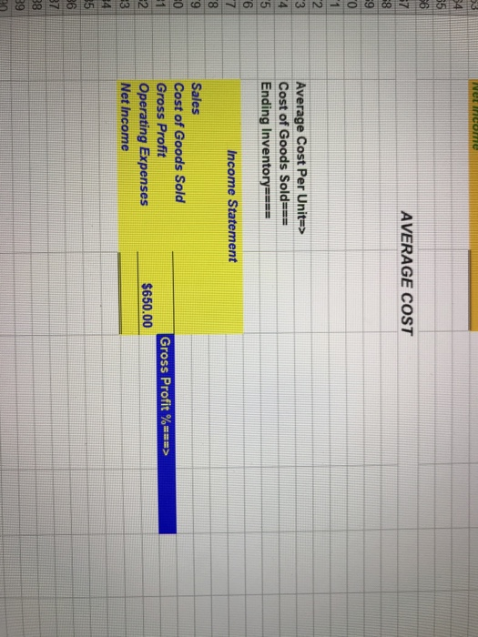 Solved Inventory Costing Methods Date Item Quantity Cost Per | Chegg.com