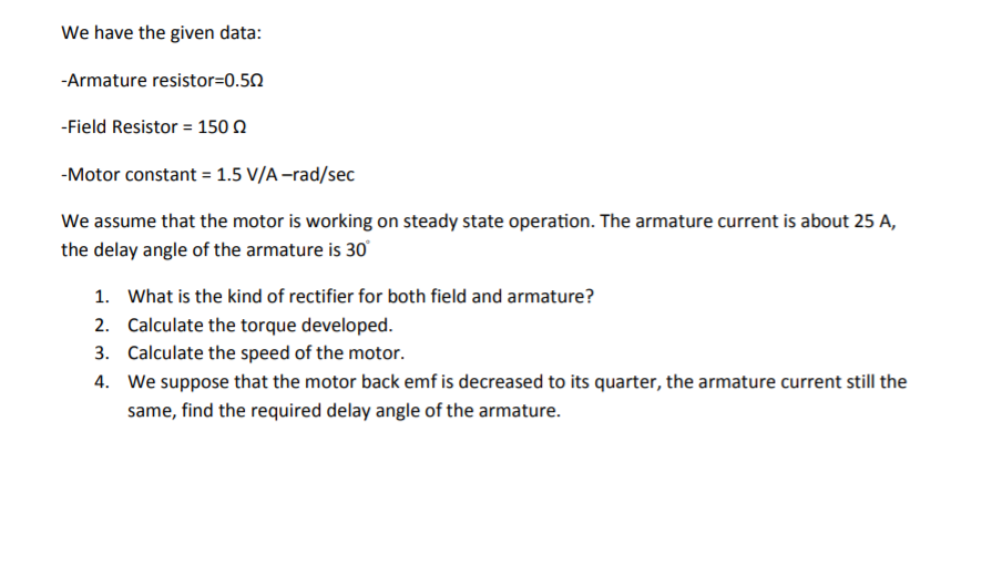 Solved Exercise 1: 1. Define the prime mover. 2. What is the | Chegg.com