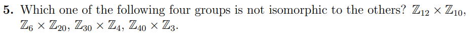 Solved Which one of the following four groups is not | Chegg.com