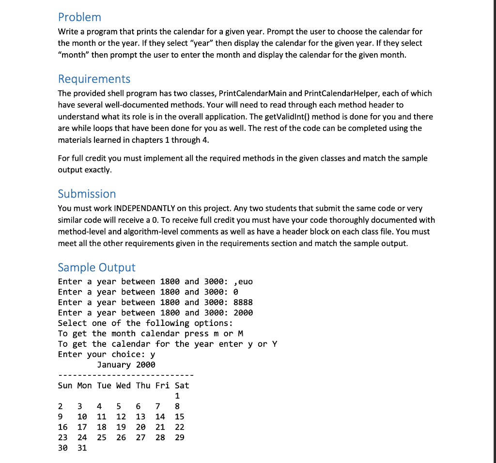 Solved Java Java Java Java And It Supposed To Be In 
