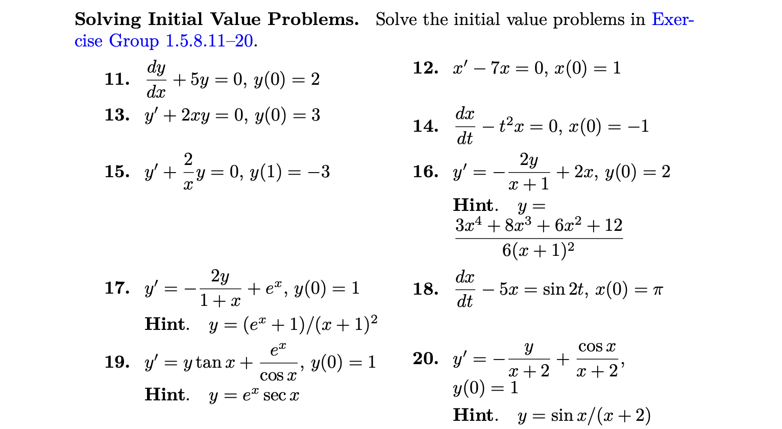 Solved Solving Initial Value Problems Solve The Initial 3255