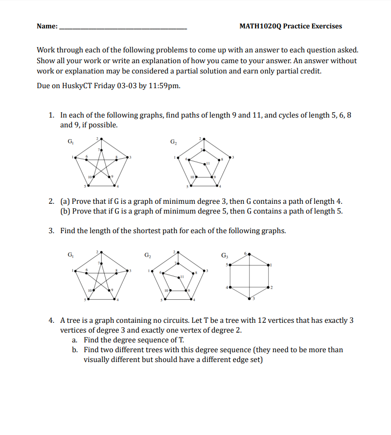 Solved Work through each of the following problems to come | Chegg.com