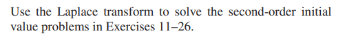 Solved Use the Laplace transform to solve the first-order | Chegg.com