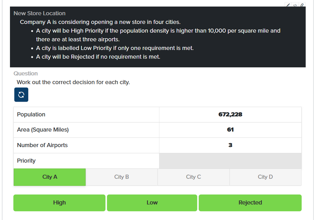 Solved New Store Location Company A is considering opening a | Chegg.com