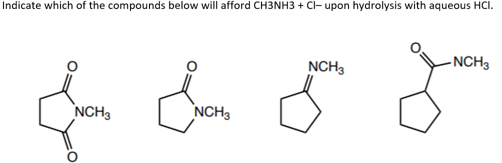 Solved Indicate which of the compounds below will afford | Chegg.com