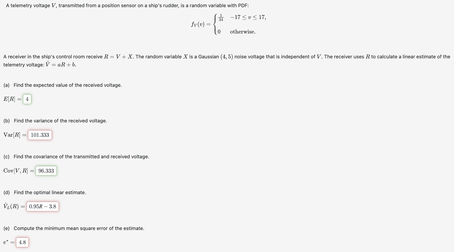 Solved A telemetry voltage V, ﻿transmitted from a position | Chegg.com