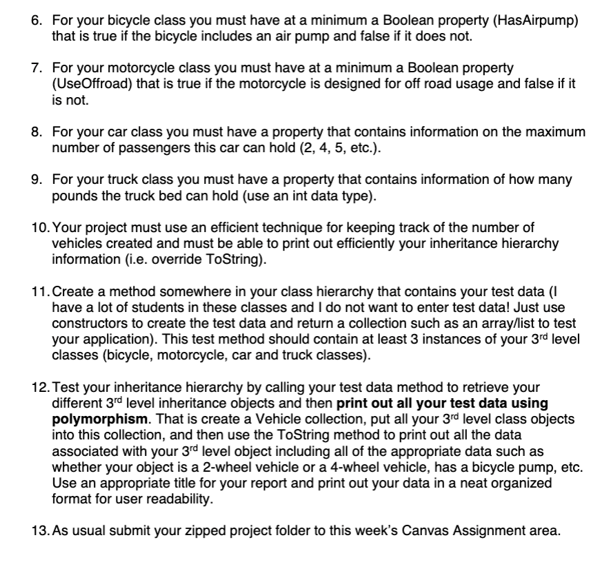 Solved In this assignment we are going to make a vehicle | Chegg.com