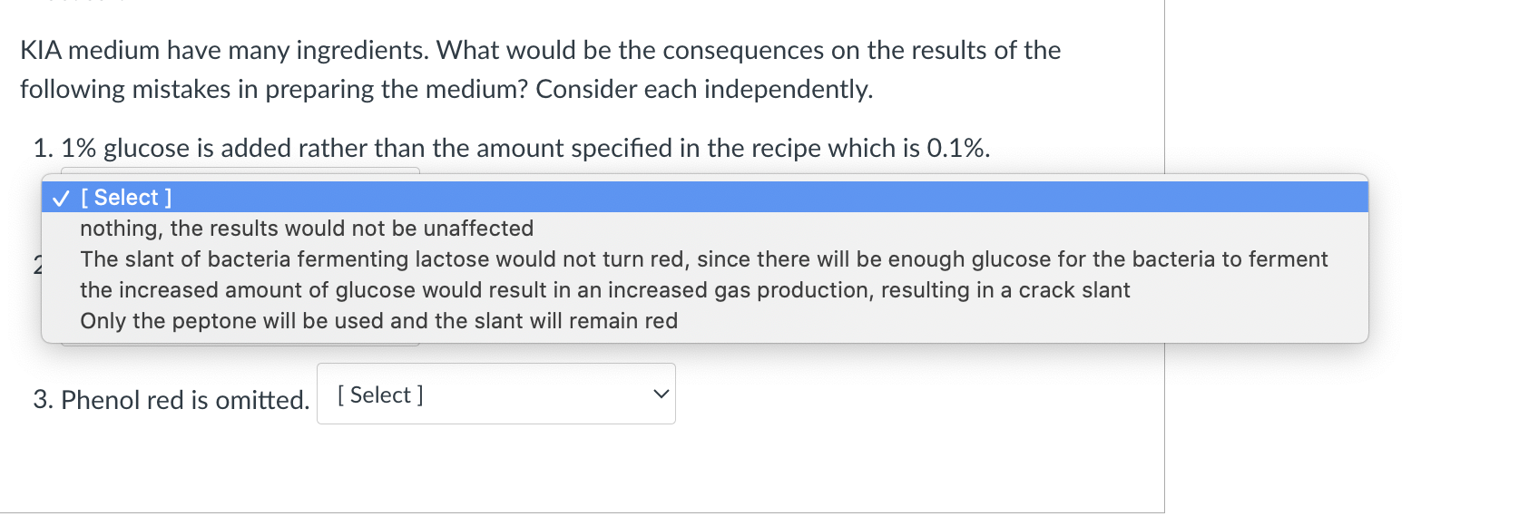Solved KIA medium have many ingredients. What would be the | Chegg.com