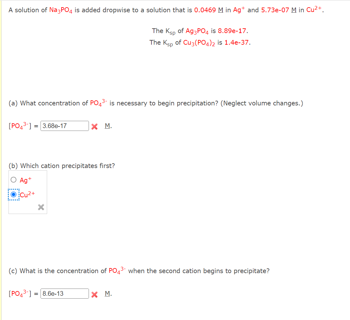 Solved A solution of Na3PO4 is added dropwise to a solution | Chegg.com