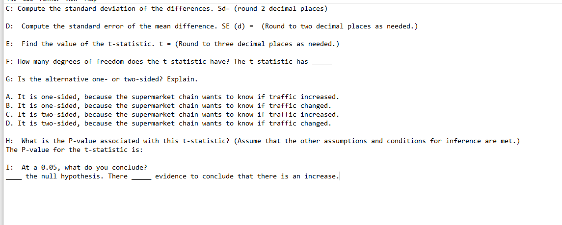 Solved Data table nce withoutmean traffic. The accompanying | Chegg.com