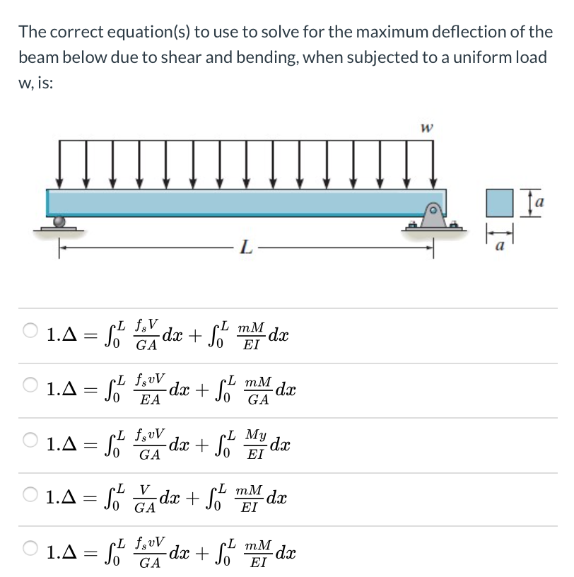Solved The correct equation(s) to use to solve for the | Chegg.com