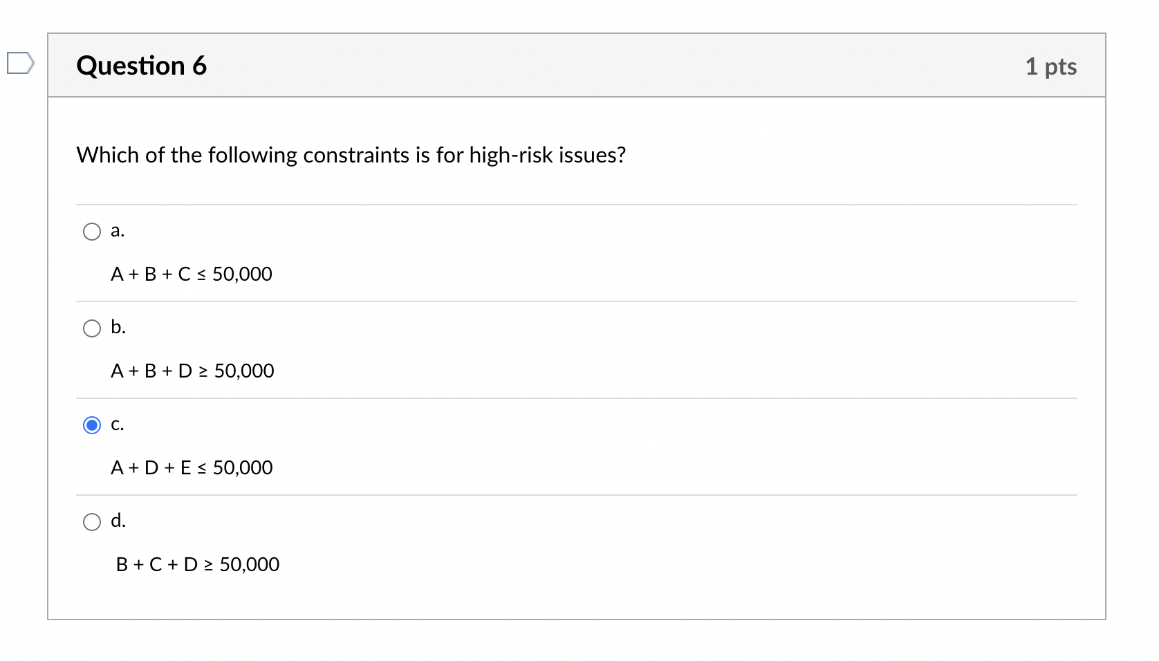 Solved A A B C D Eтйд100 000 B A B C D Eтйе100 000 C Chegg