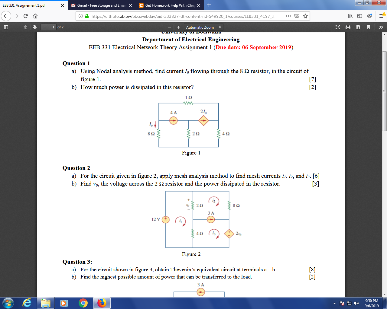 Solved EEB 331 Assignement 1.pdf X Gmail - Free Storage and | Chegg.com Solved EEB 331 Assignement 1.pdf X Gmail - Free Storage and | Chegg.com