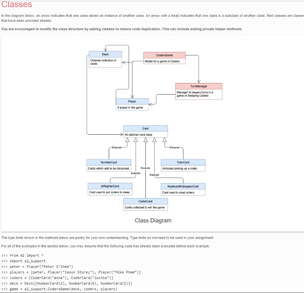 This assignment follows a programming pattern called | Chegg.com