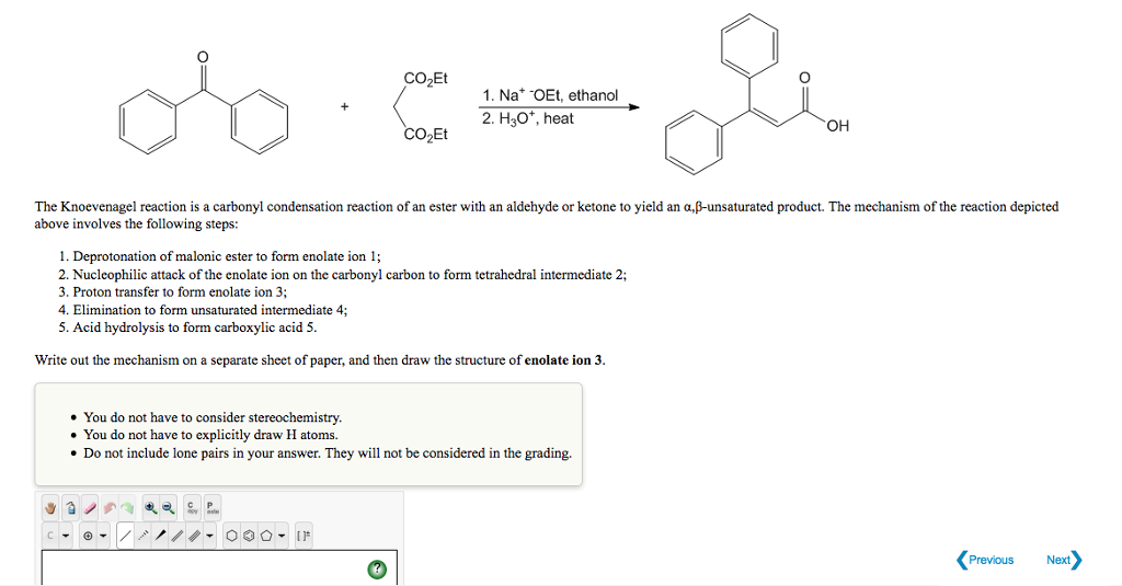 Solved CO2Et 1. Na OEt, ethanol 2. H3O*, heat он CO2Et The | Chegg.com