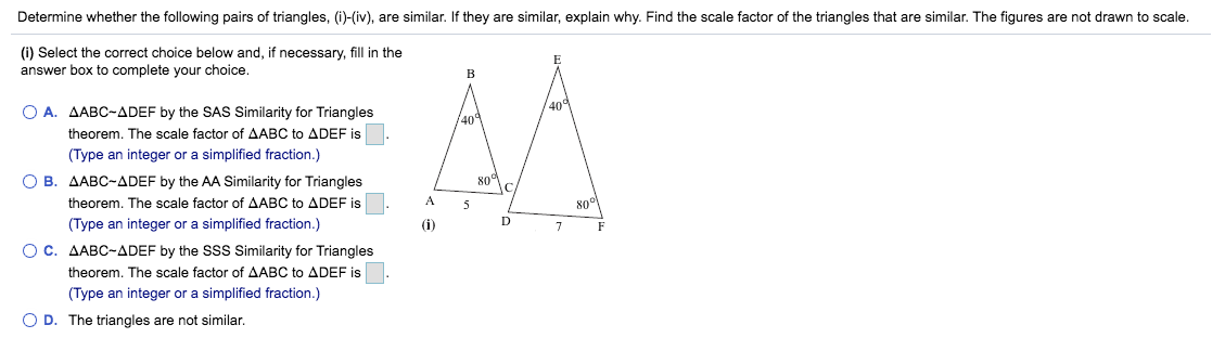 Solved Determine Whether The Following Pairs Of Triangles