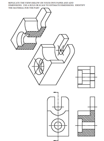 Solved REPLICATE THE VIEWS BELOW ON YOUR OWN PAPER AND ADD | Chegg.com