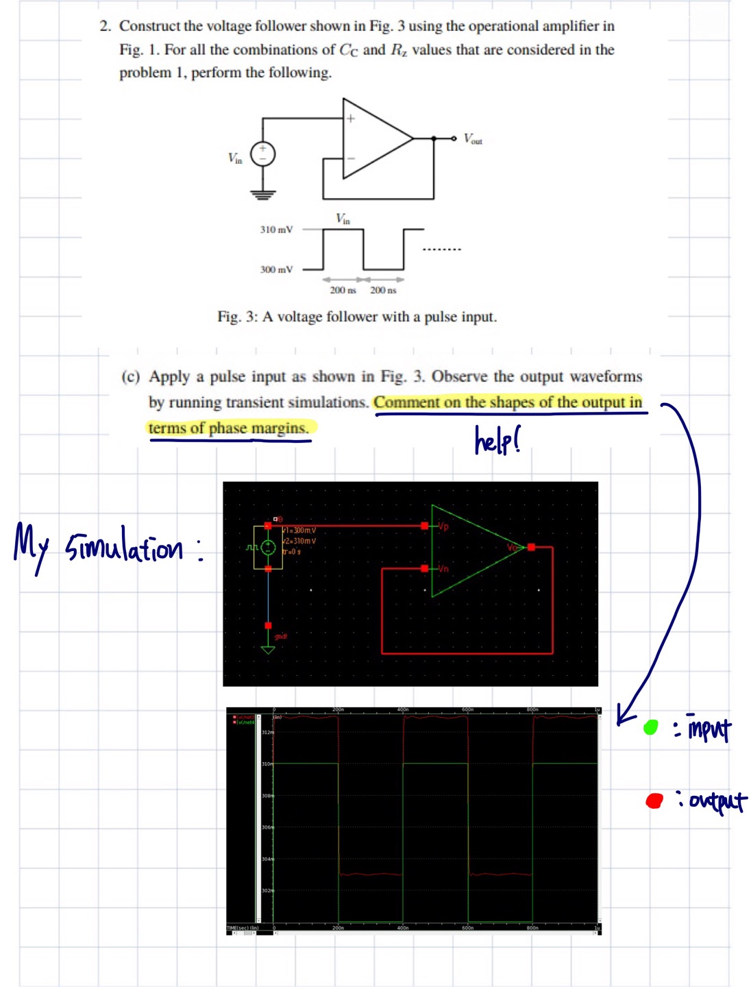 Solved 2. Construct the voltage follower shown in Fig. 3 | Chegg.com