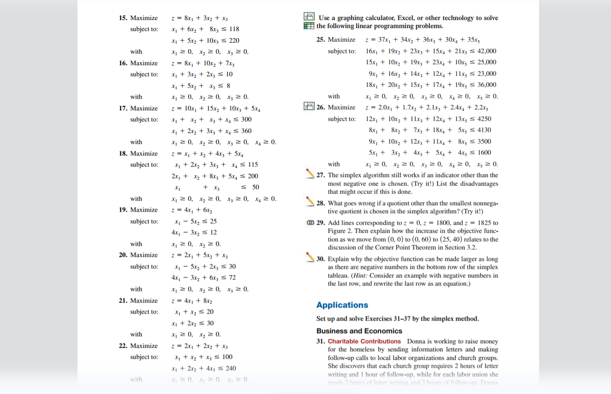 Solved 15 Maximize Subject To With 16 Maximize Subject