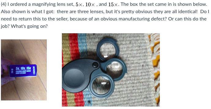 Solved I know that each lens is 5x magnification so when you | Chegg.com