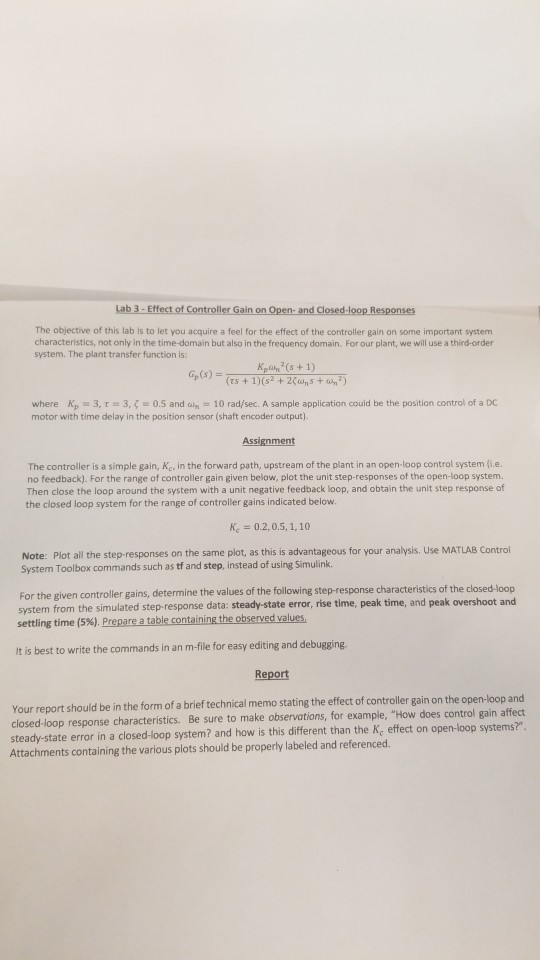 Solved The following is a MATLAB exercise. Please provide | Chegg.com