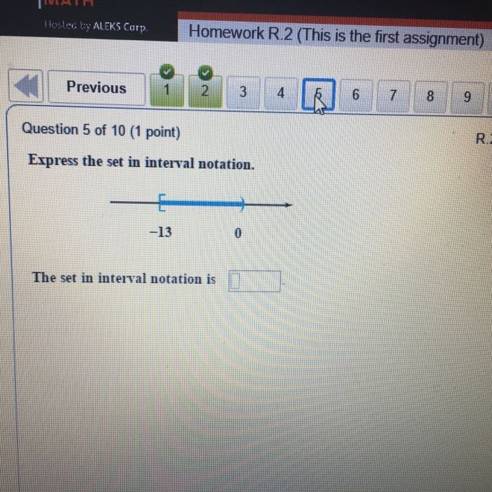 Solved Express the set in interval notation. The set in | Chegg.com