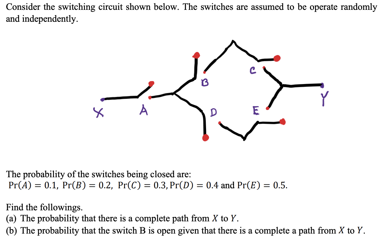 Solved Consider the switching circuit shown below. The | Chegg.com