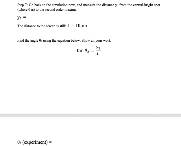 Solved Step 3: Calculate the angle for the first order | Chegg.com