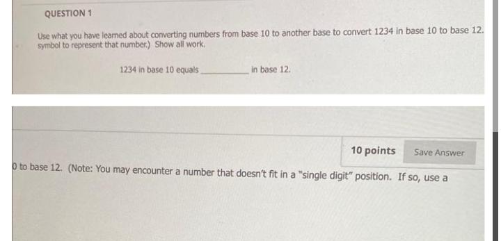Solved Use what you have leamed about converting numbers | Chegg.com