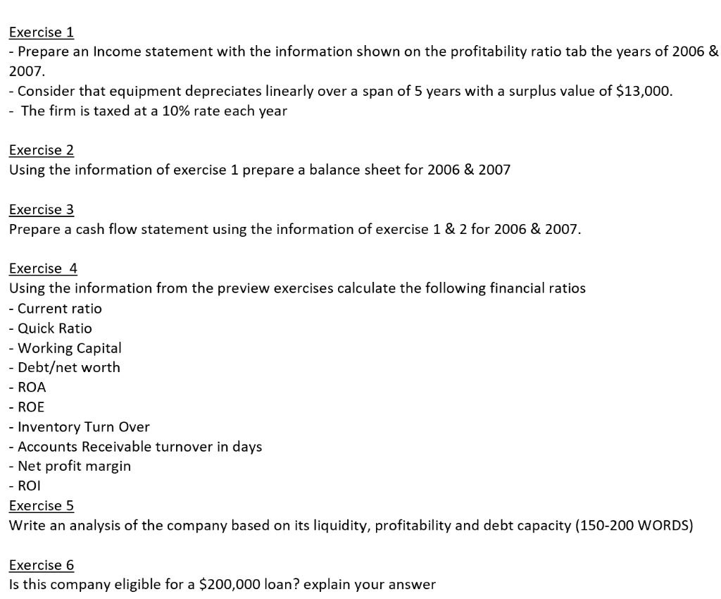 Solved Exercise 1 - Prepare an Income statement with the | Chegg.com