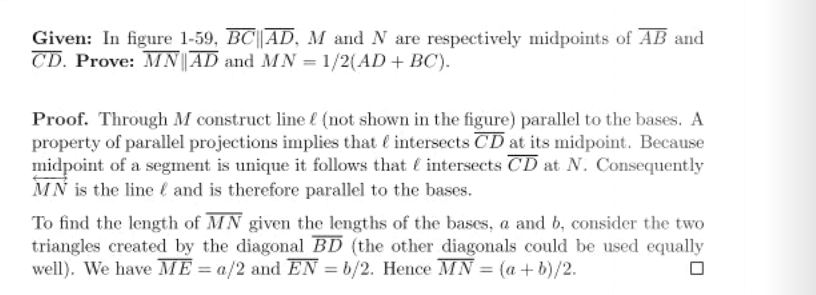Solved 19. Give an alternative proof of the Midpoint Theorem | Chegg.com