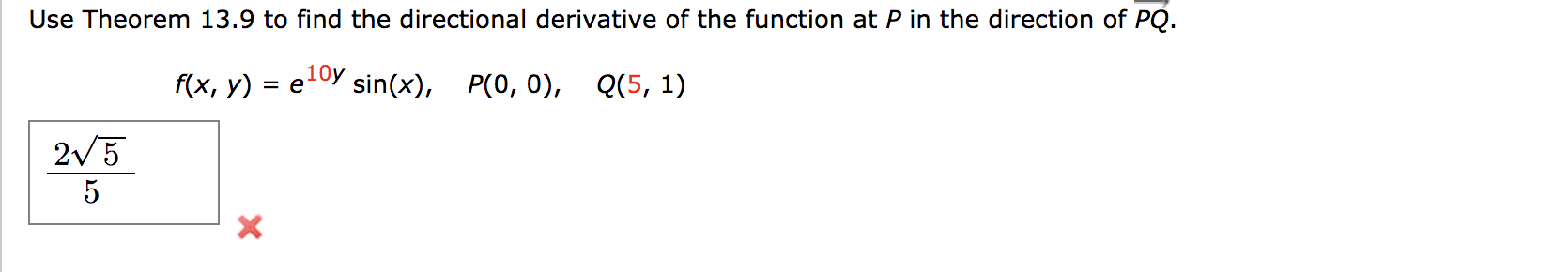 Solved Use Theorem 13.9 to find the directional derivative | Chegg.com