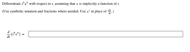 Solved Calculate the derivative of y with respect to x. | Chegg.com