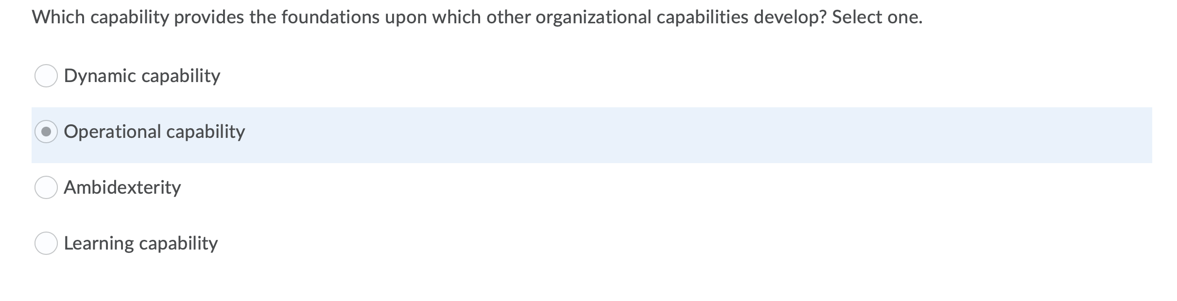 Solved Which capability provides the foundations upon which | Chegg.com