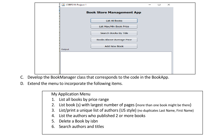 Book Store Management App Using Gui Problem