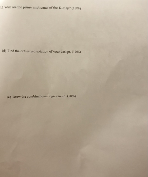 Solved Design A Combinational Logic Circuit Which Has One 5551