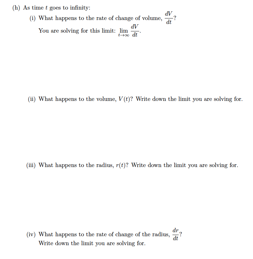 Solved (2) (Related Rates) A spherical balloon is being | Chegg.com