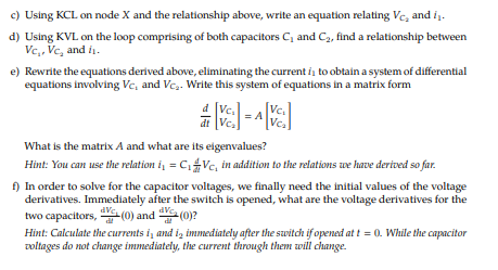 Solved Consider the circuit below Vc. R2 Y = 0 + R V C2 V G | Chegg.com