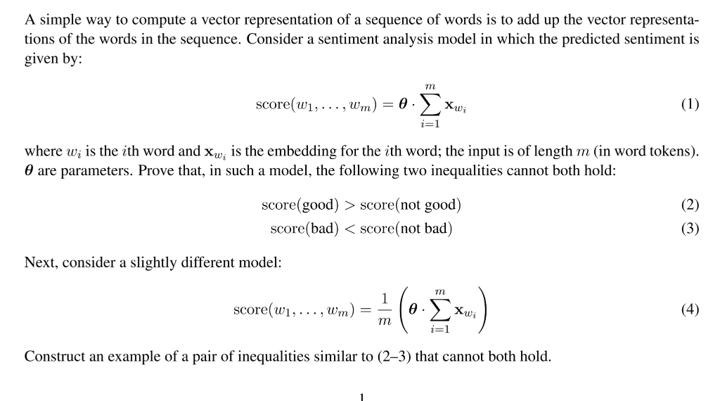 A simple way to compute a vector representation of a | Chegg.com